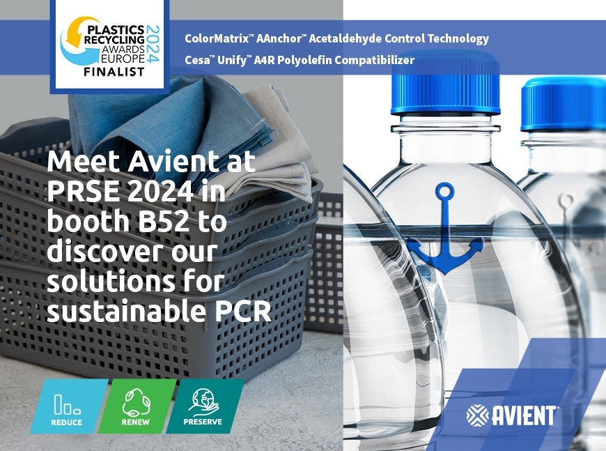 Avient’s Two Award Finalists for Sustainability Technologies in Packaging Showcased at PRSE 2024 ...